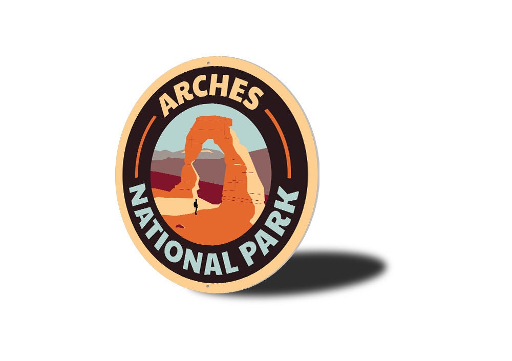 Arches National Park Sign Arches Park Decor Desert Arches - Etsy