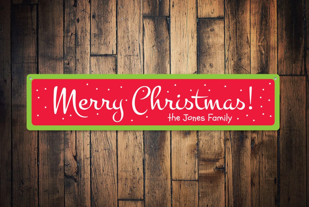 Merry Christmas Sign, Custom Merry Christmas Sign, Christmas Decor ...
