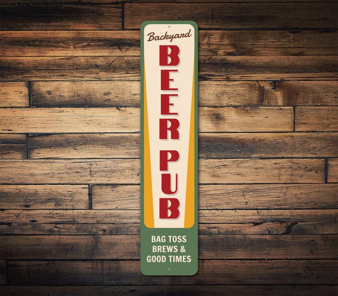 Hinterhof Pub Schild, Bier Pub Dekor, Vintage Pub Schild, Bierliebhaber ...