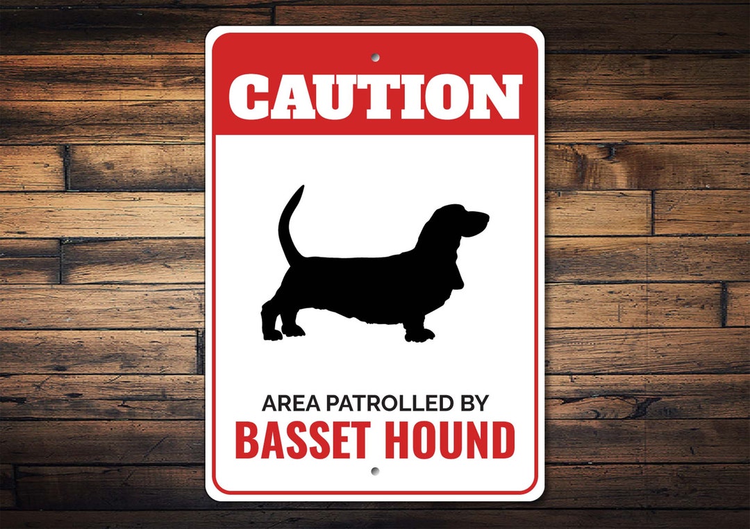 Basset Hound Sign, Basset Hound Decor, Basset Hound Gift, Gate Dog Sign ...