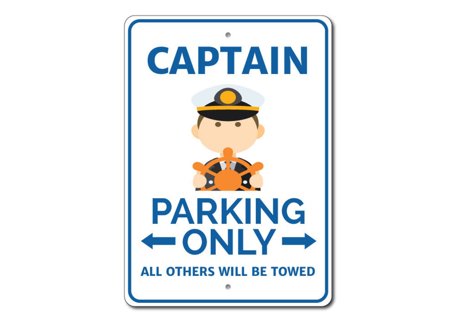 Captain Parking Sign Captain Sign Ship Captain Decor | Etsy