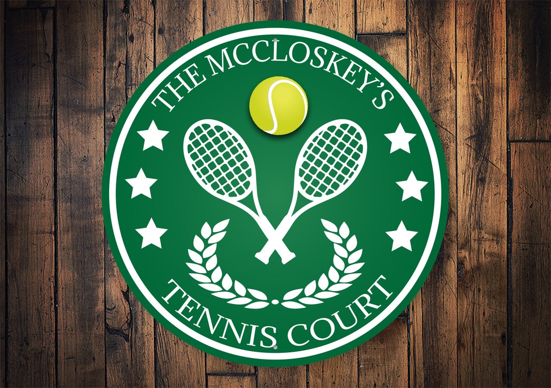 Custom Tennis Sign, Personal Tennis Sign, Tennis Court Sign, Tennis ...