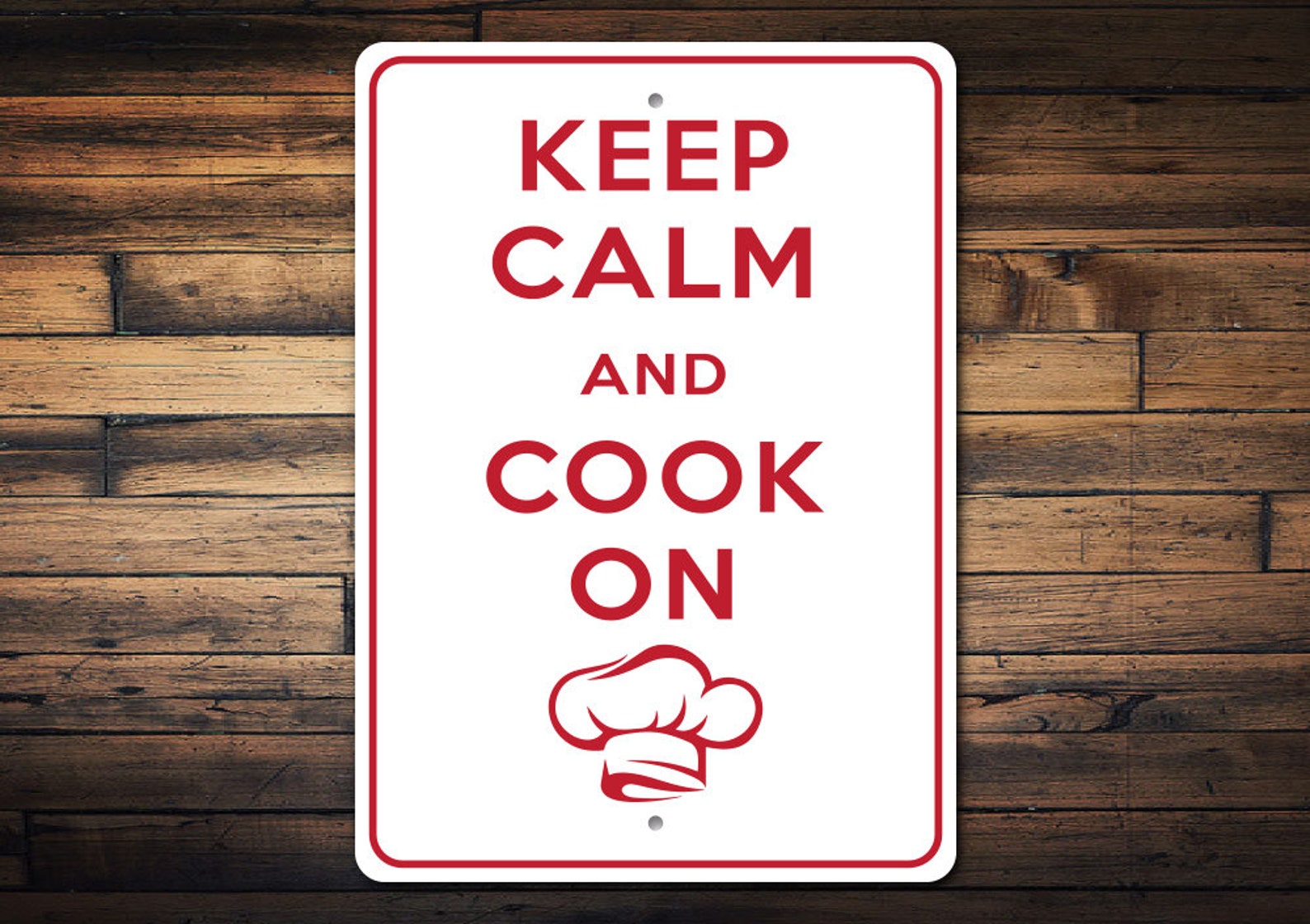 Keep Calm Cook on Sign Cooking Room Decor Sign for Kitchen | Etsy