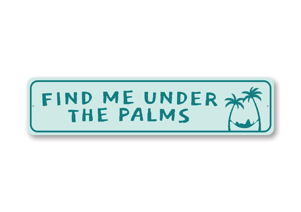 Under the Palm Trees Sign Palm Tree Gift Decor for Beach - Etsy