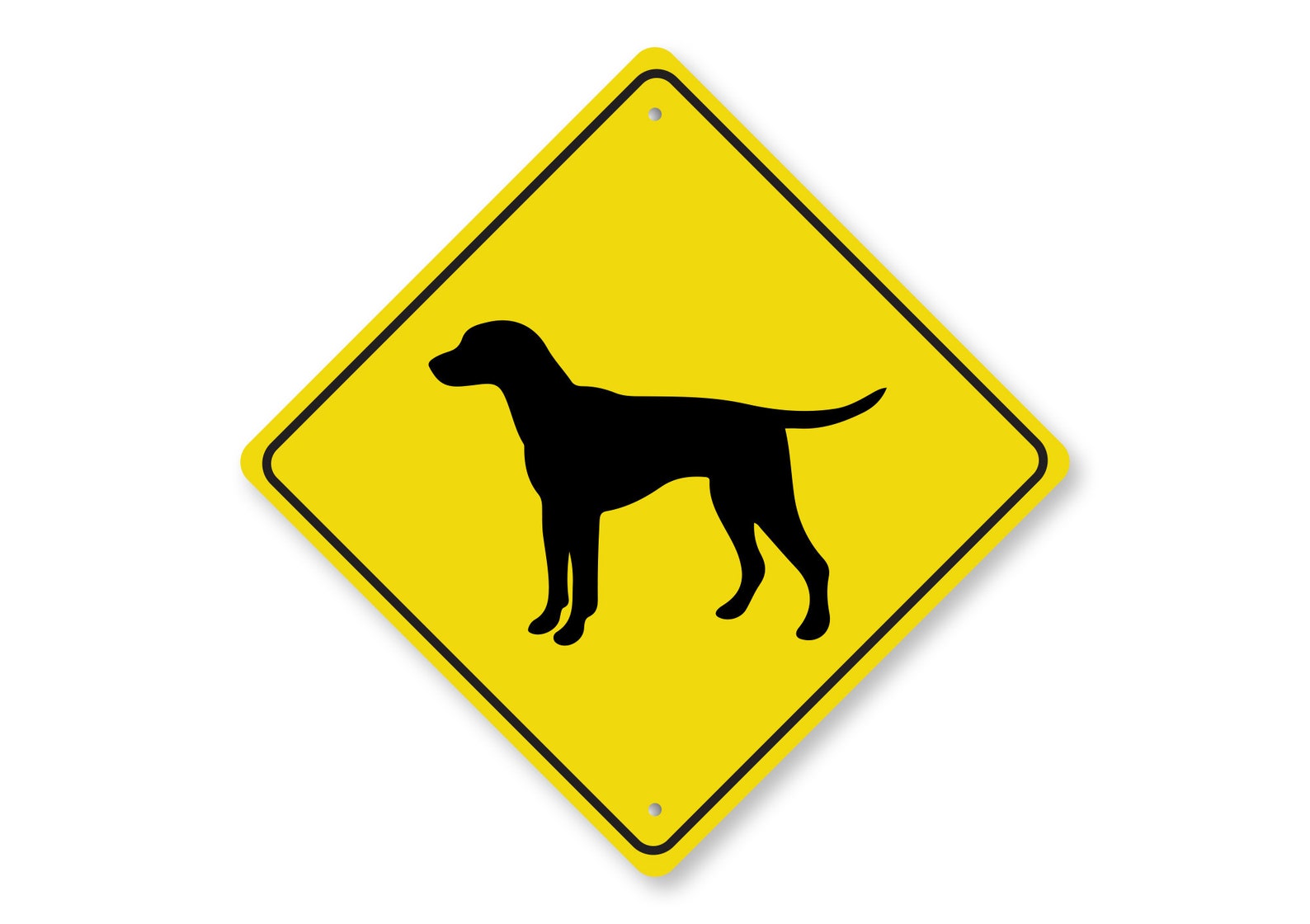 Dog Crossing Sign, Dog Crossing, Dog Crossing Diamond Sign, Dog, Sign ...