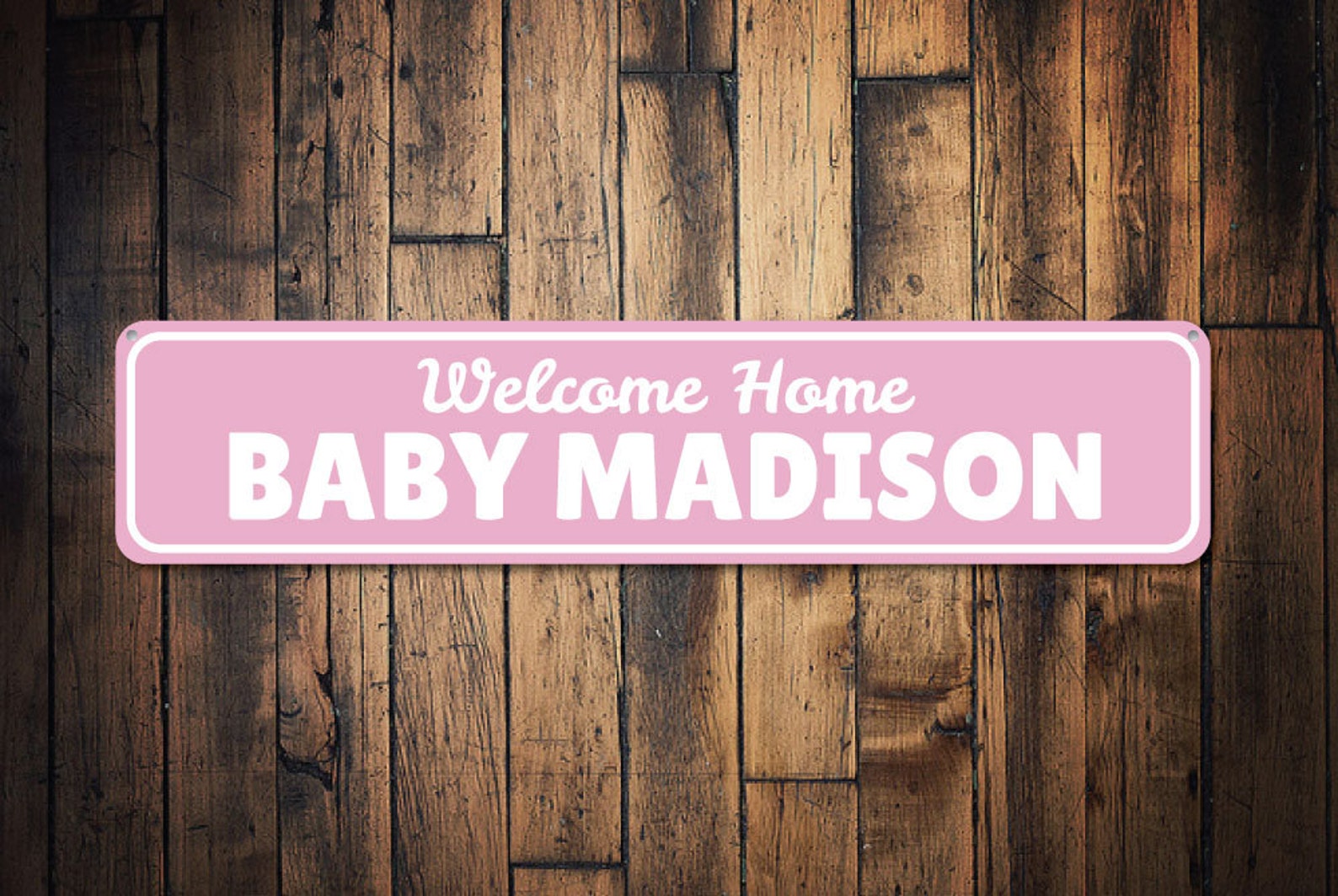 Welcome Home Baby Sign Custom Newborn Name Decor - Etsy
