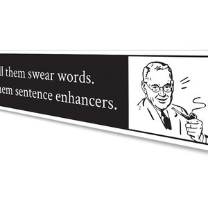 Sentence Enhancers, Swear Words, Curse Word Sign, Modern Decor, Room ...