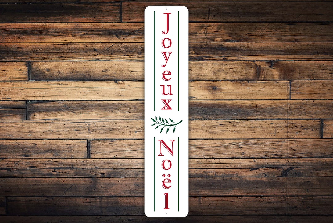 Joyeux Noel Sign, Christmas Porch Sign, French Merry Christmas, Joyeux ...