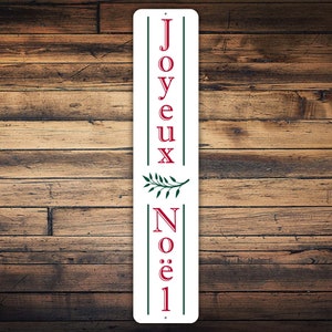 Joyeux Noel Sign, Christmas Porch Sign, French Merry Christmas, Joyeux ...