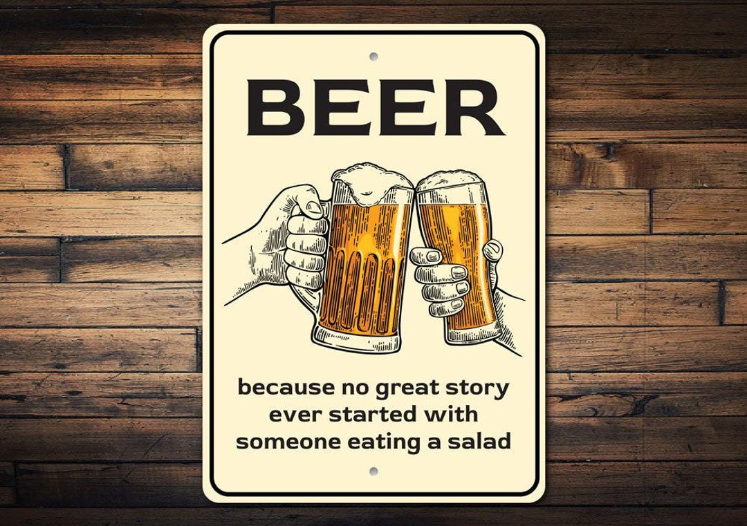 Funny Drinking Decor, Humor Beer Sign, Funny Decor, Bar Humor, Bars ...