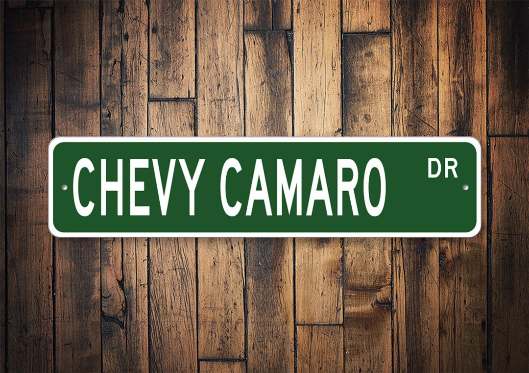 Chevy Camaro Drive Sign, Man Cave Decor, Garage Wall Decor, Dad's Man ...