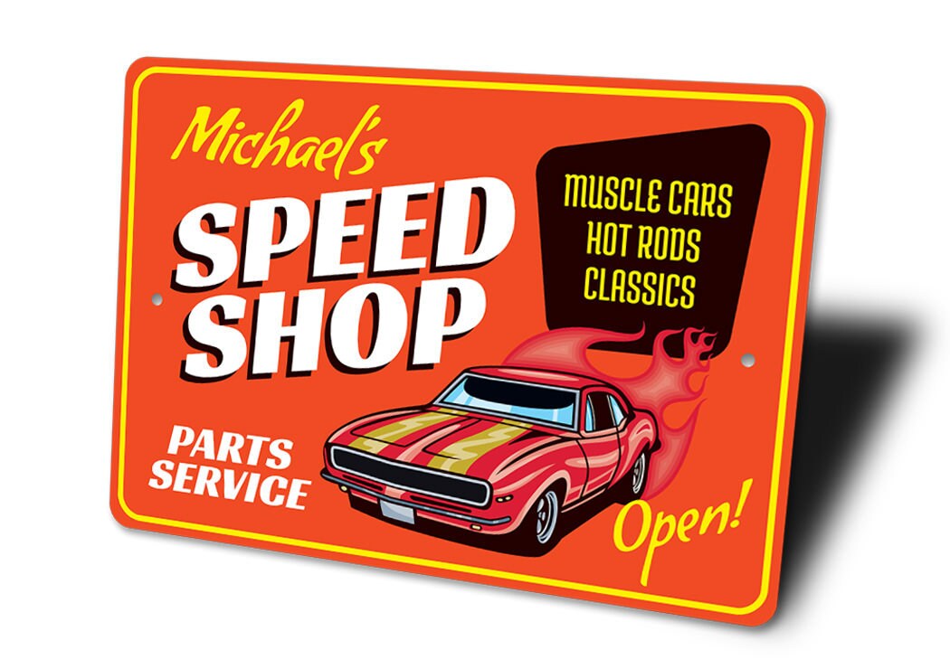 Speed Shop Personal Speed Shop Muscle Car Decor Hot Rod - Etsy