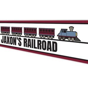 Kid Train Room Sign, Custom Train Room Sign, Train, Train Rooms, Custom ...