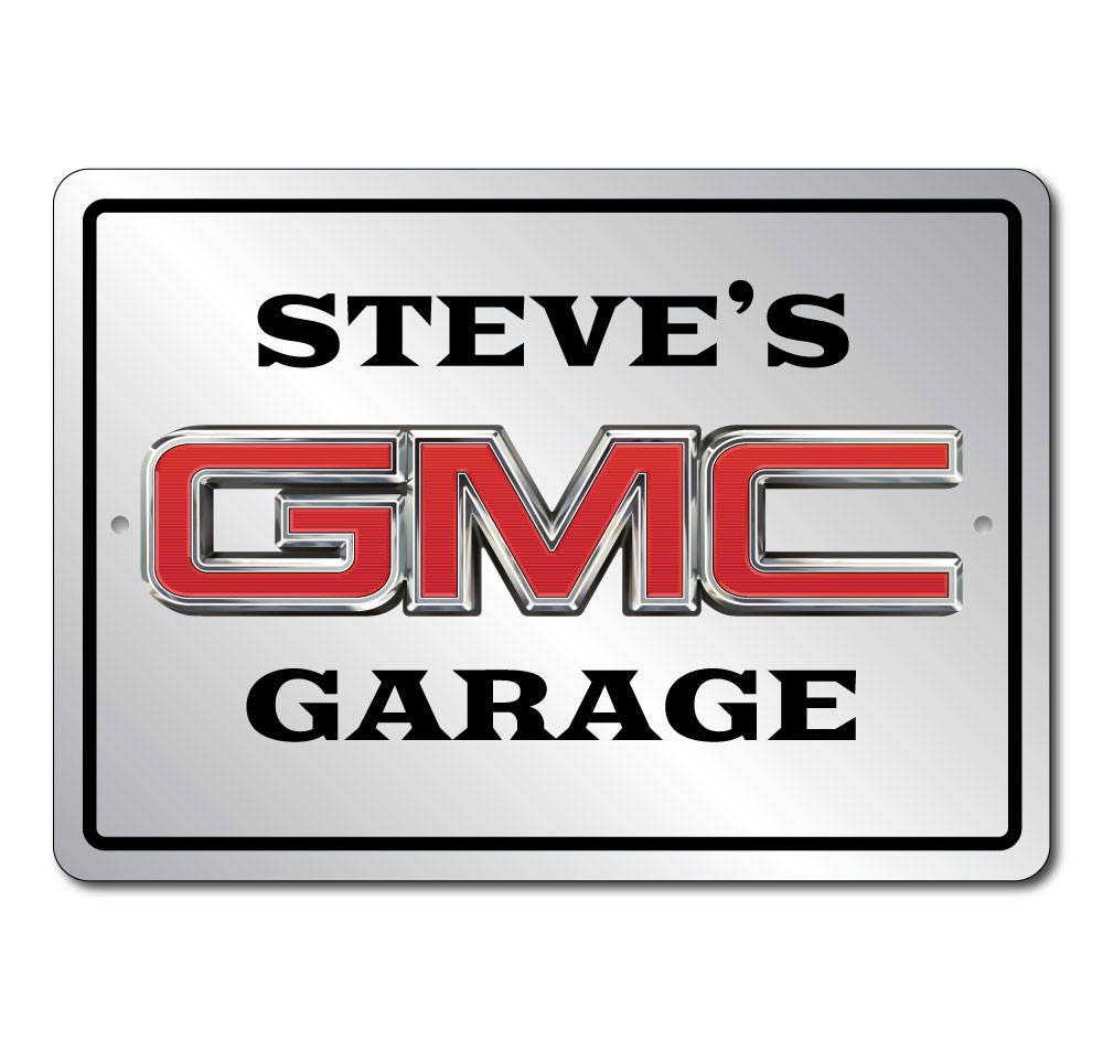 GMC Sign GMC Garage Sign Custom Sign for GMC Owner Gift | Etsy