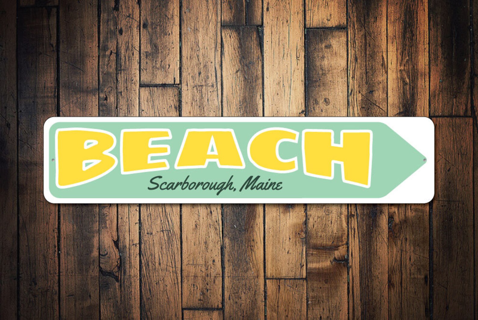 Beach Arrow Sign Beach Sign Beach Decor Metal Beach House | Etsy