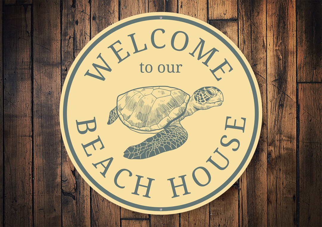 Welcome to Beach Sign Beach Welcoming Ocean Front Beach - Etsy