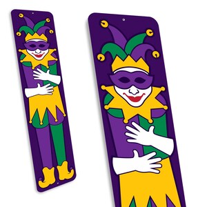 Mardi Gras Jester Sign - Vertical Metal Decor for Fat Tuesday & Porch ...