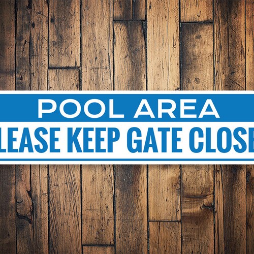 Pool Area Sign Backyard Gate Sign Pool Lover Gift Poolside - Etsy