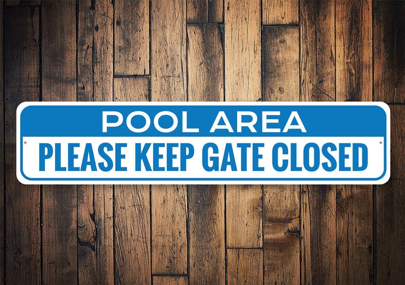 Pool Area Sign Backyard Gate Sign Pool Lover Gift Poolside - Etsy