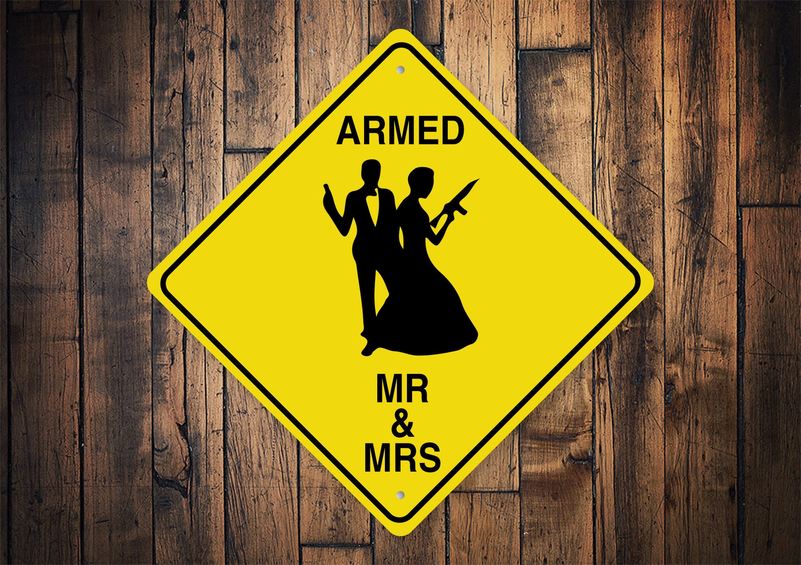 Armed Couple Sign Armed Couples Armed House Gun Lovers 2nd | Etsy
