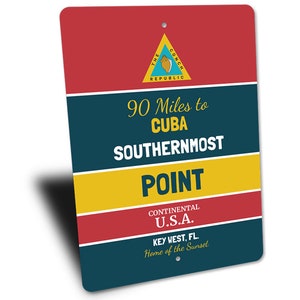 Southernmost Point Custom Location Sign Key West Florida the - Etsy
