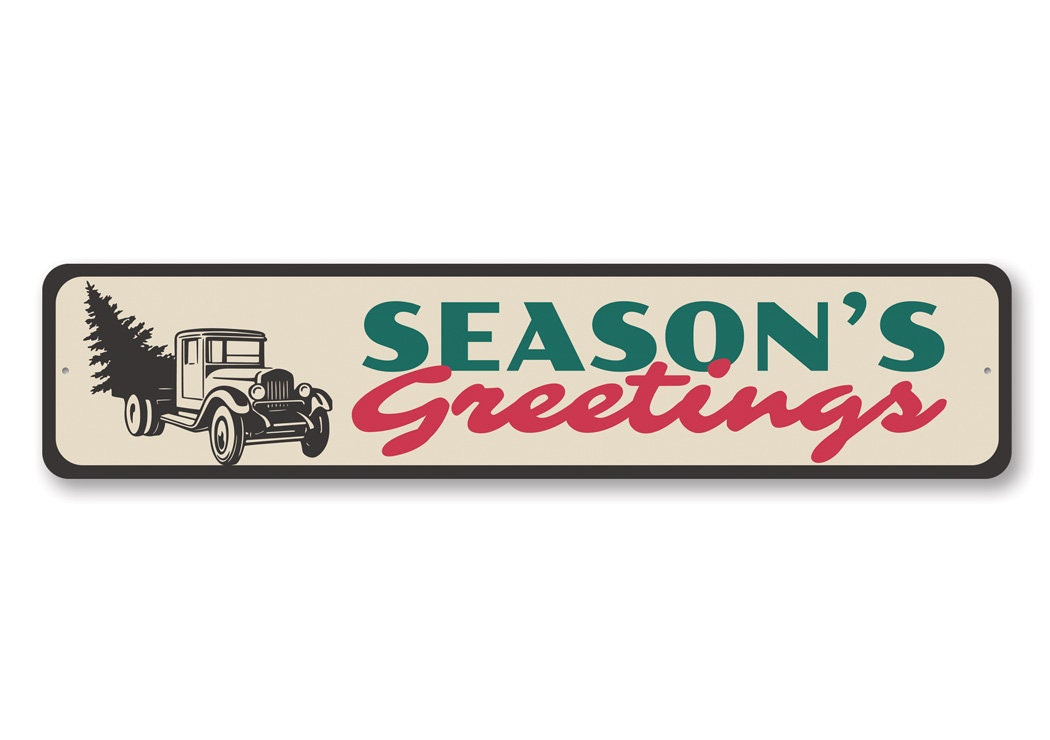 Seasons Greetings Sign for Seasons Decor for Christmas - Etsy