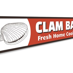 Clam Bar Signs, Fresh Clam Sign, Clam Bar Decor, Ocean Gift, Ocean Gift ...