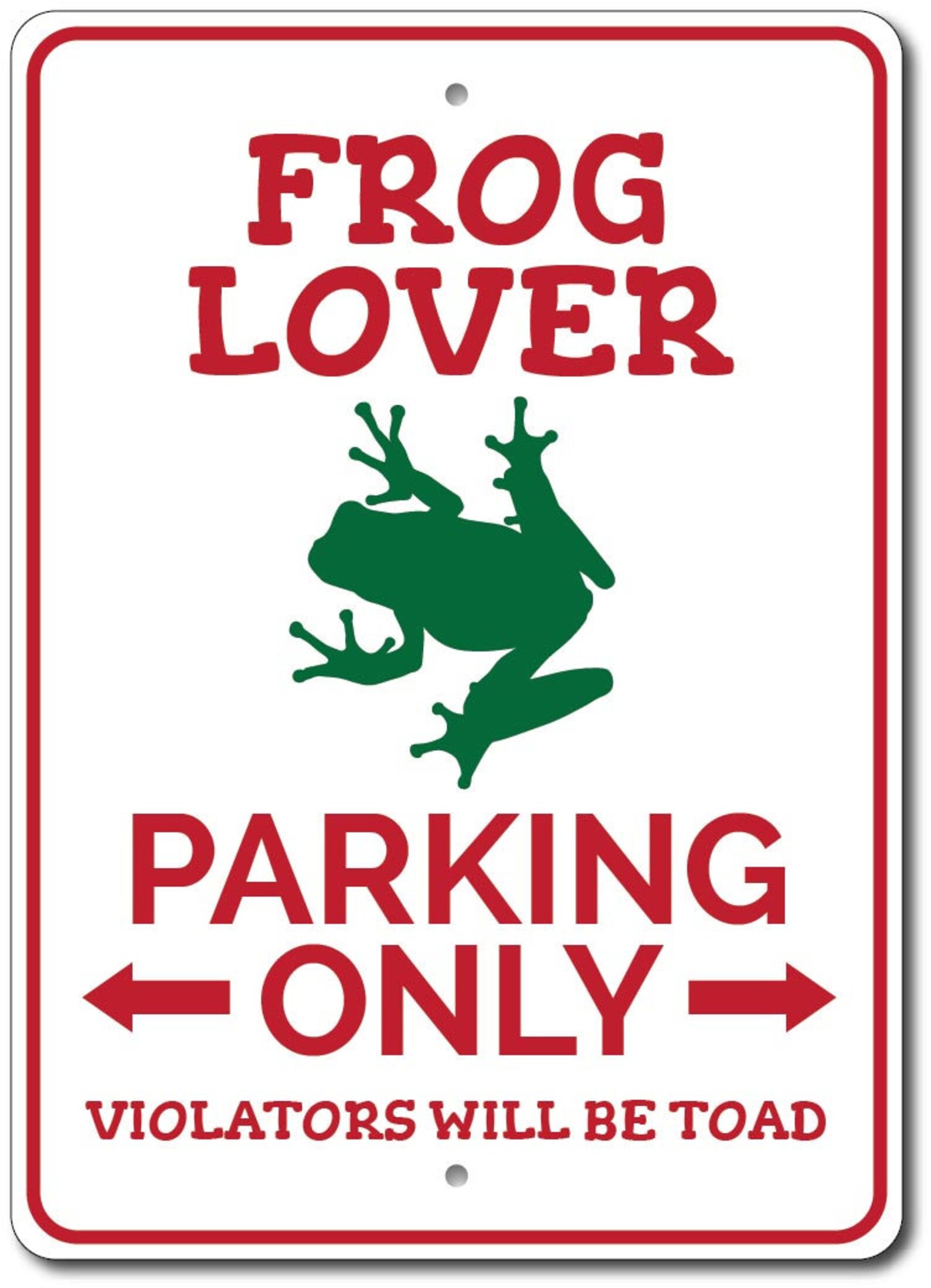Frog Lover Parking Sign Frog Lover Gift Frog Lover Decor | Etsy