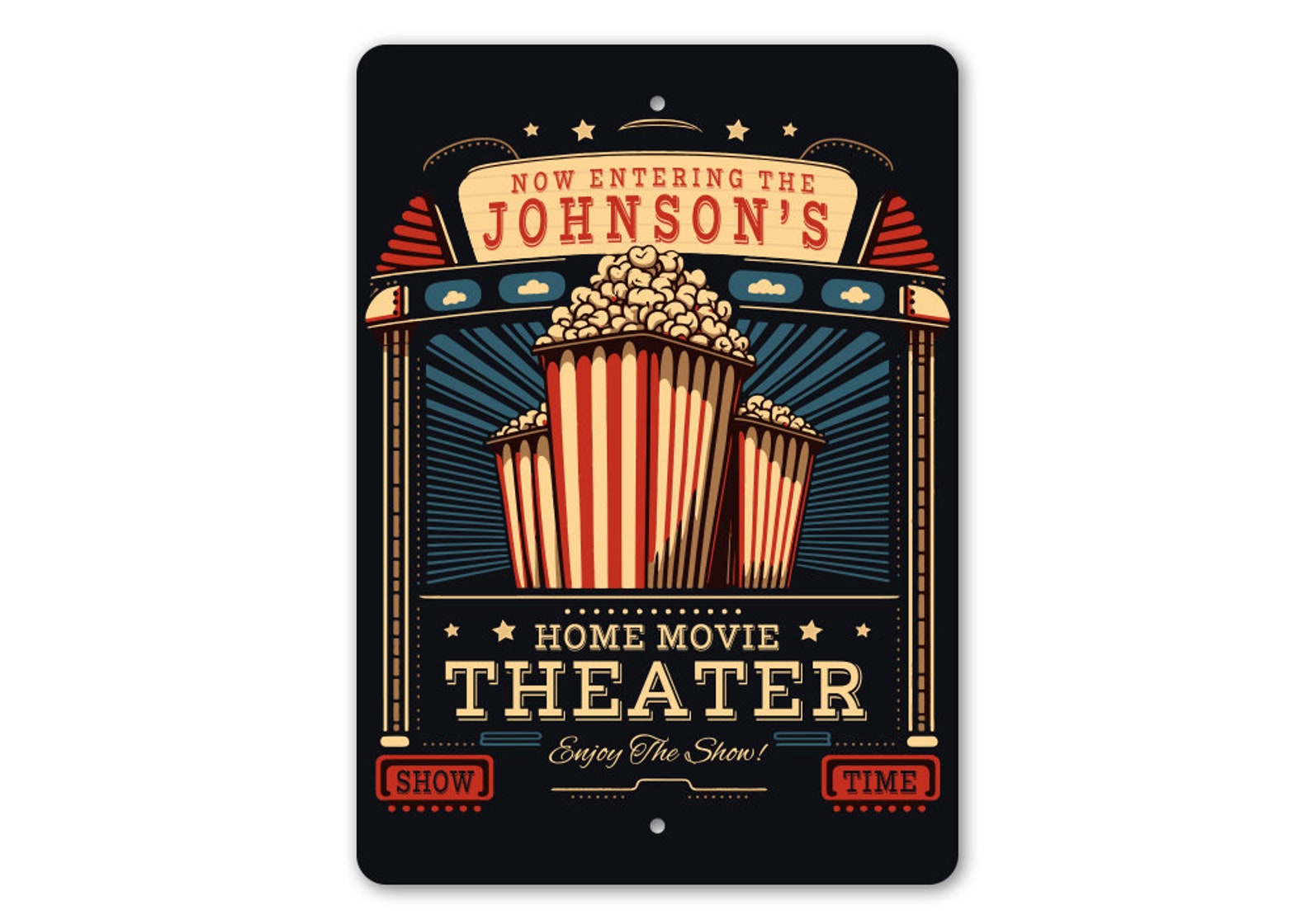 Vintage Movie Sign Home Theater Sign Custom Theater Gift - Etsy