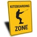Kite Boarding Sign, Kite Boarding Zone, Boating Sport, Metal Zone Sign ...