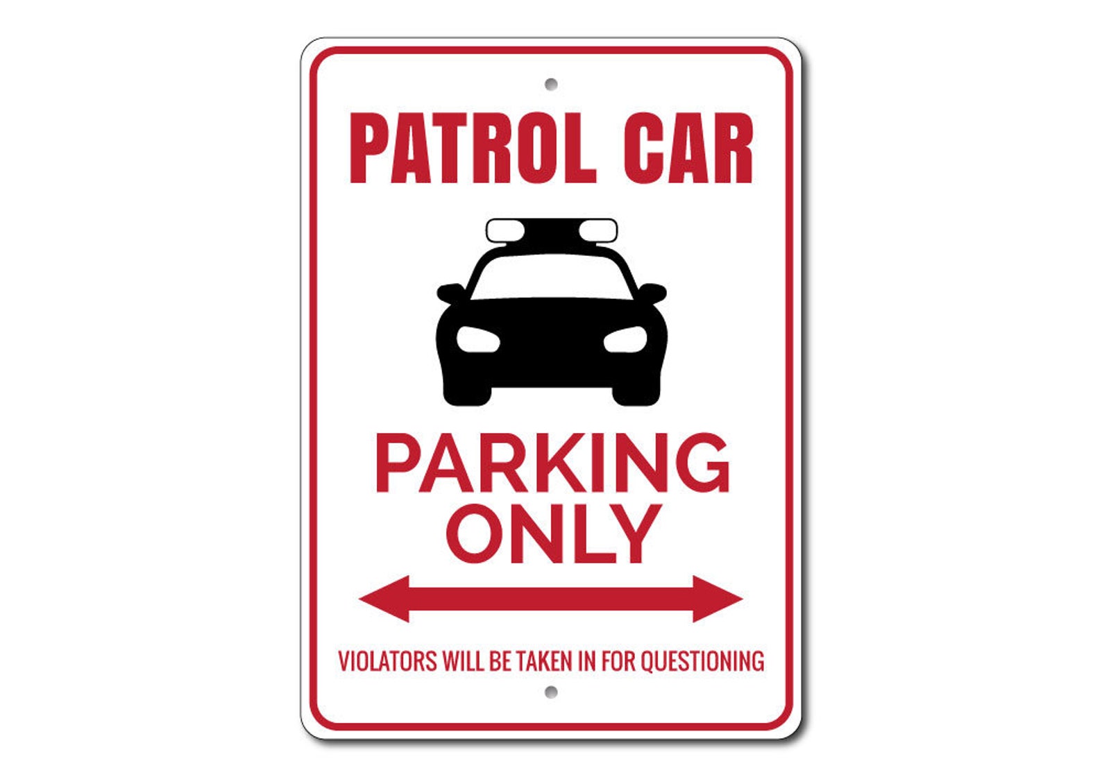 Patrol Car Sign Patrol Car Parking Sign Cop Gift Patrol Car | Etsy