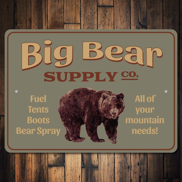Big Bear Lodge Sign - Etsy
