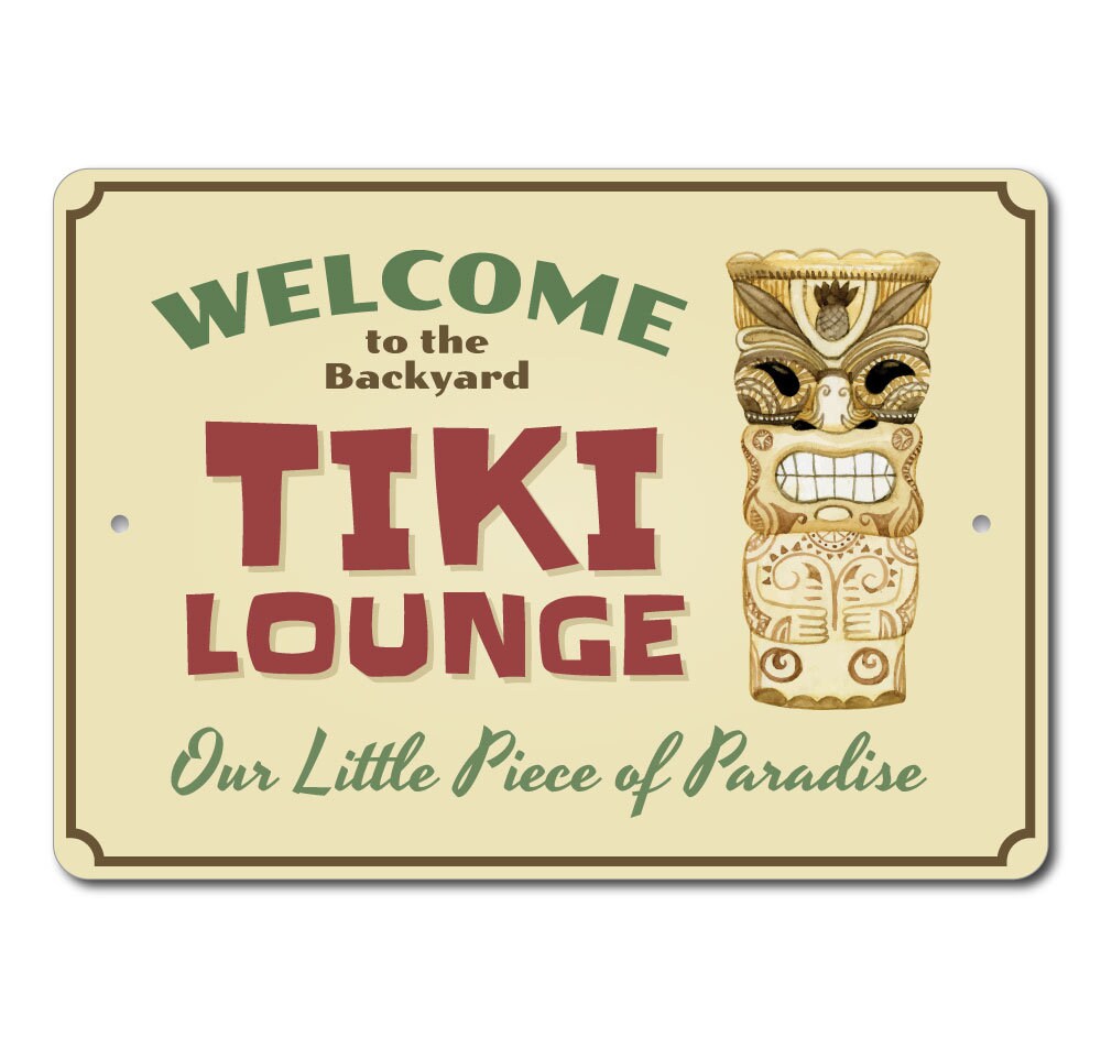 Welcome Tiki Bar Sign Tiki Lounge Decor Tiki Man Sign Tiki | Etsy