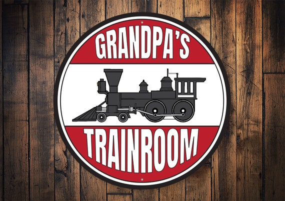 Custom Train Room Train Room Sign Dads Train Room Train - Etsy
