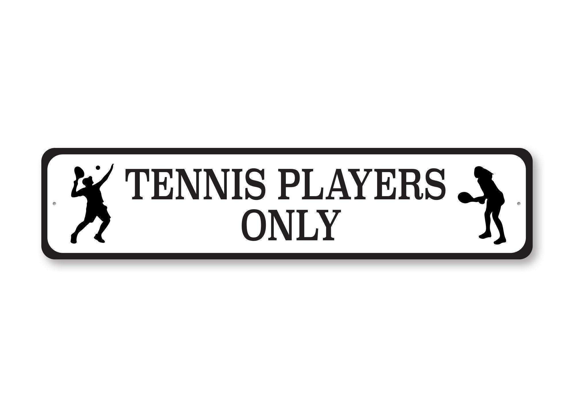 Tennis Players Only Sign, Tennis, Tennis Court Sign, Tennis Decor ...