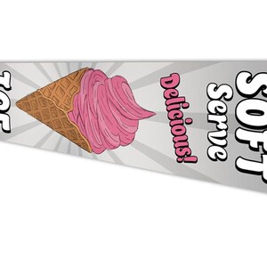 Soft Serve Ice Cream Sign, Soft Serve Sign, Ice Cream Soft Serve, Retro ...
