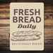 Fresh Bread Sign, Bread Baker Gift, Kitchen Bread Sign, Metal Bread ...