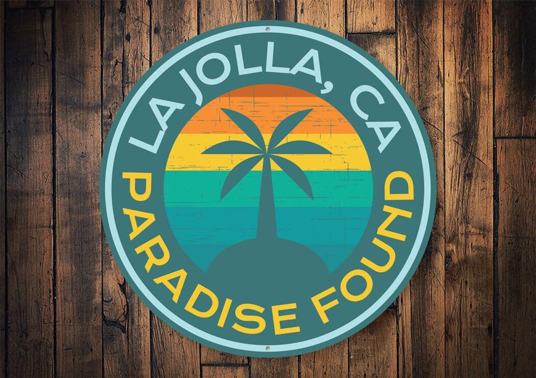 Paradise Found, Cali Sign, California Decor, Palm Tree, Ocean Decor ...