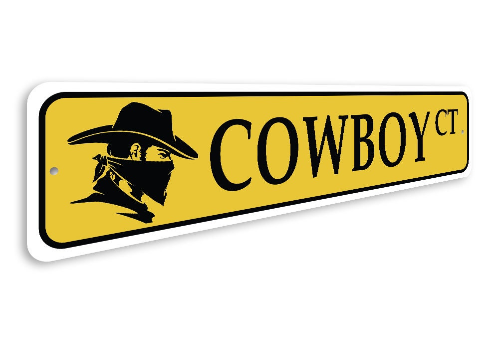 Cowboy Sign Cowboy Road Sign Cowboys Country Boy Lone - Etsy