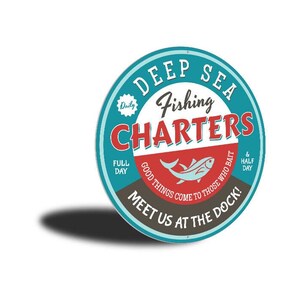 Deep Sea Charters, Deep Sea Fishing, Sea Fishing Decor, Boat Trip Decor ...