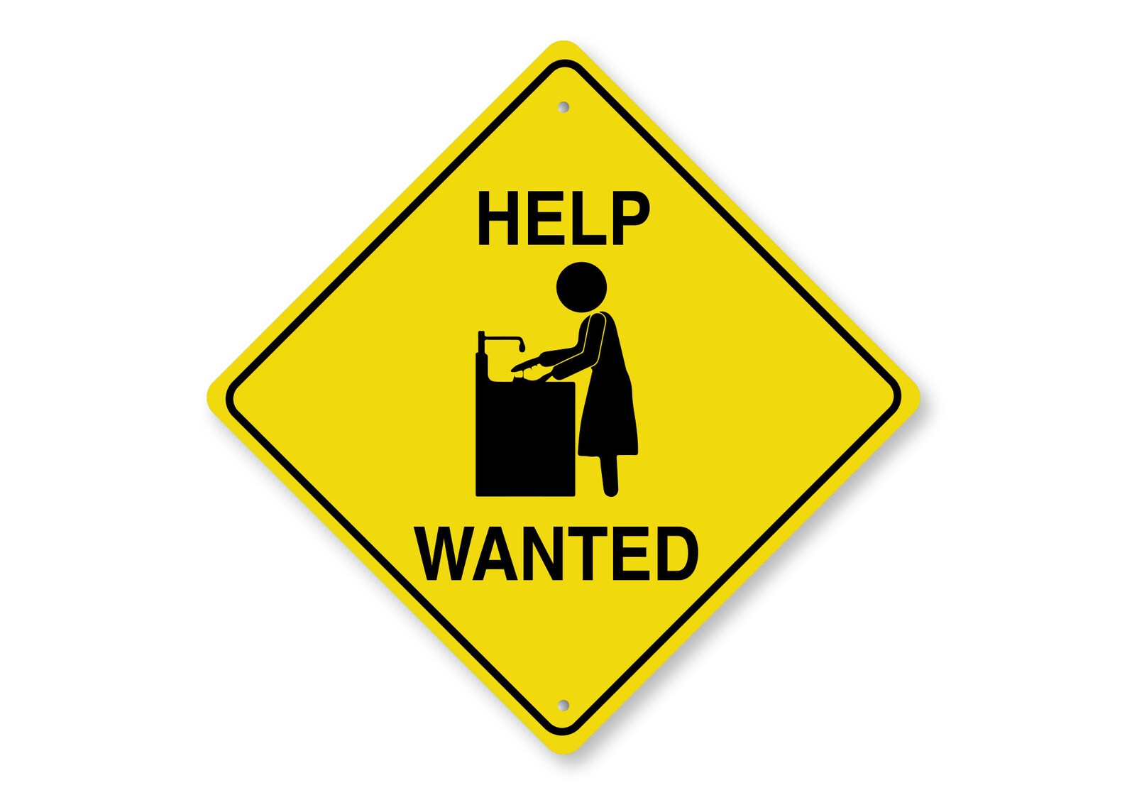Help Wanted Sign Cleaning Dishes Sign Chores Decor Funny - Etsy
