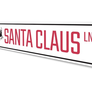 Santa Claus Lane, Santa Claus Sign, Sign for Santa, Christmas Sign ...