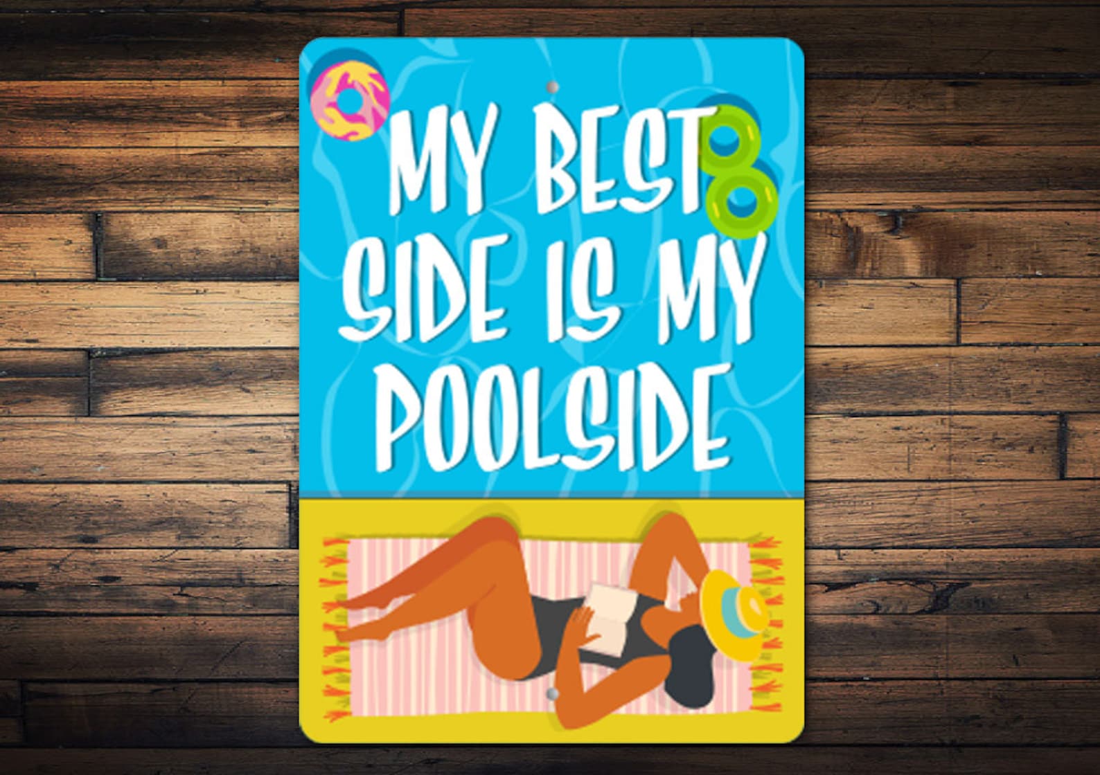 Cute Pool Sign Pool Saying Decor Wall Sign Decor for Pool - Etsy