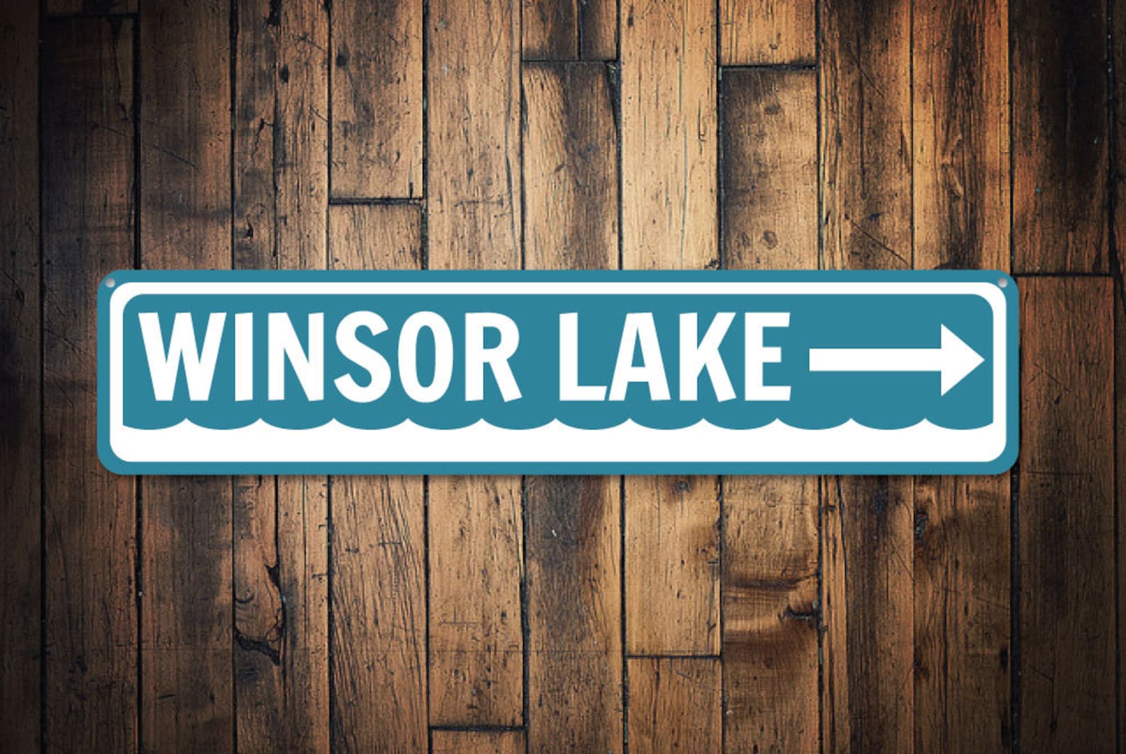 Lake Sign Custom Lake Directional Arrow Sign Lake Name Sign - Etsy
