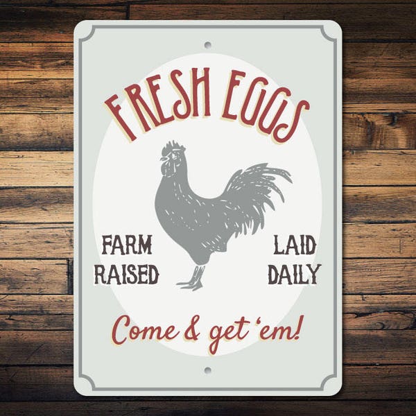 Fresh Eggs Sign - Etsy