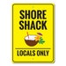 Shore Shack Sign, Beach Bar Decor, Coconut Drink Sign, Shore Shack ...