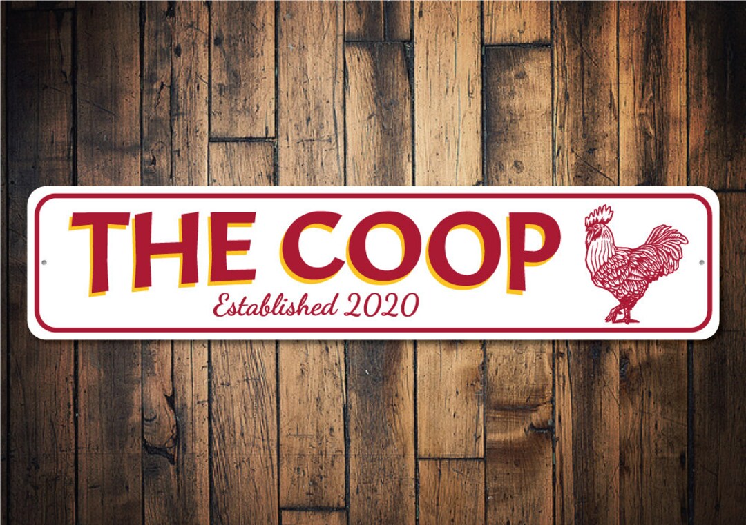 The Coop Sign, the Chicken Coop Sign, Chicken Lovers, Farming Coop Sign ...