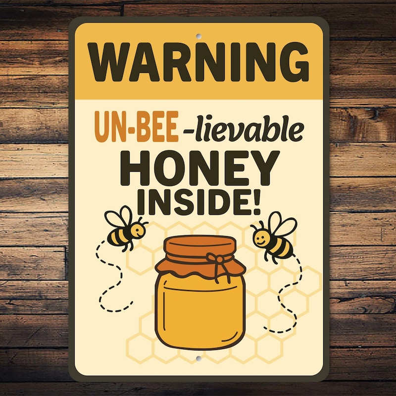 Bee Warning Sign - Etsy