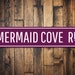 Mermaid Cove Sign Custom Beach Street Sign Ocean Lover Gift | Etsy
