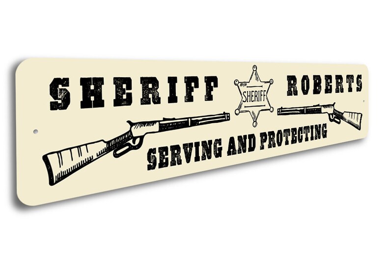 Western Sheriff Sign Custom Sheriff Sign Custom Police Gift - Etsy